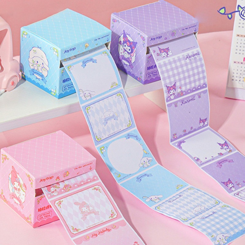 126pcs Sanrio Pull Up Convenience Sticker Cute Kuromi Multi Functional ...