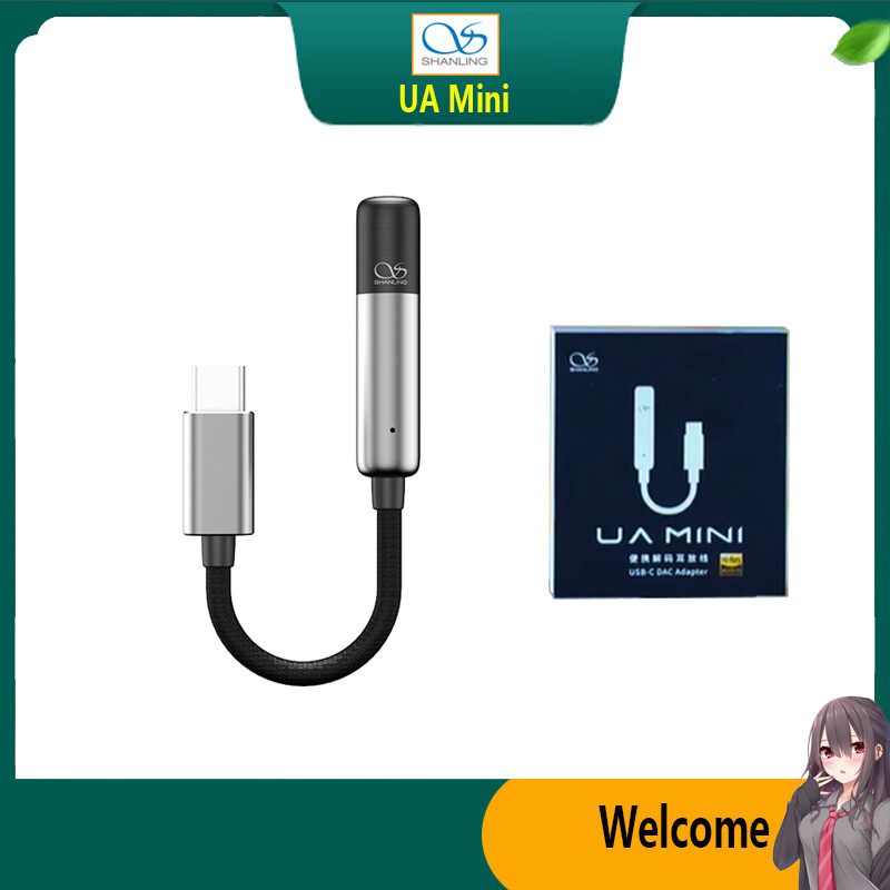 SHANLING UA Mini USB DAC AMP Headphone Amplifier USB Dongle Type-C to 3 ...