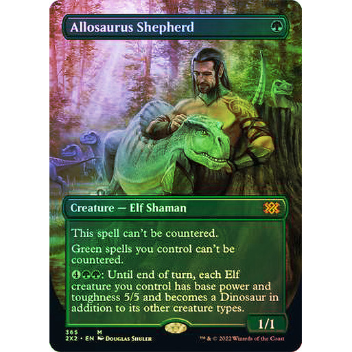 MTG PlayTest cards - Allosaurus Shepherd (Green) | Shopee Singapore