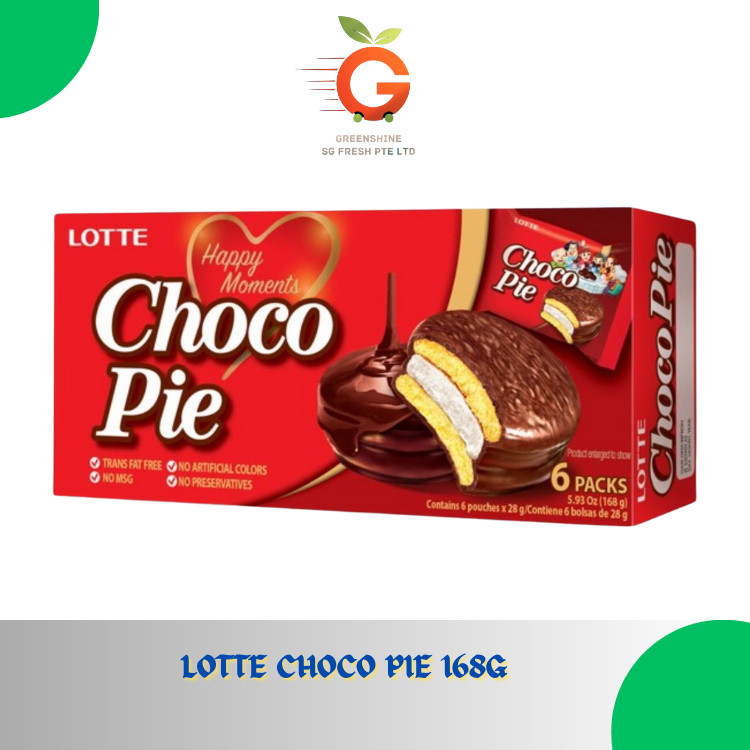 [GreenshineSG]LOTTE CHOCO PIE(168G)/CUSTARD CREAM CAKE(138G)/CHOCO PIE ...