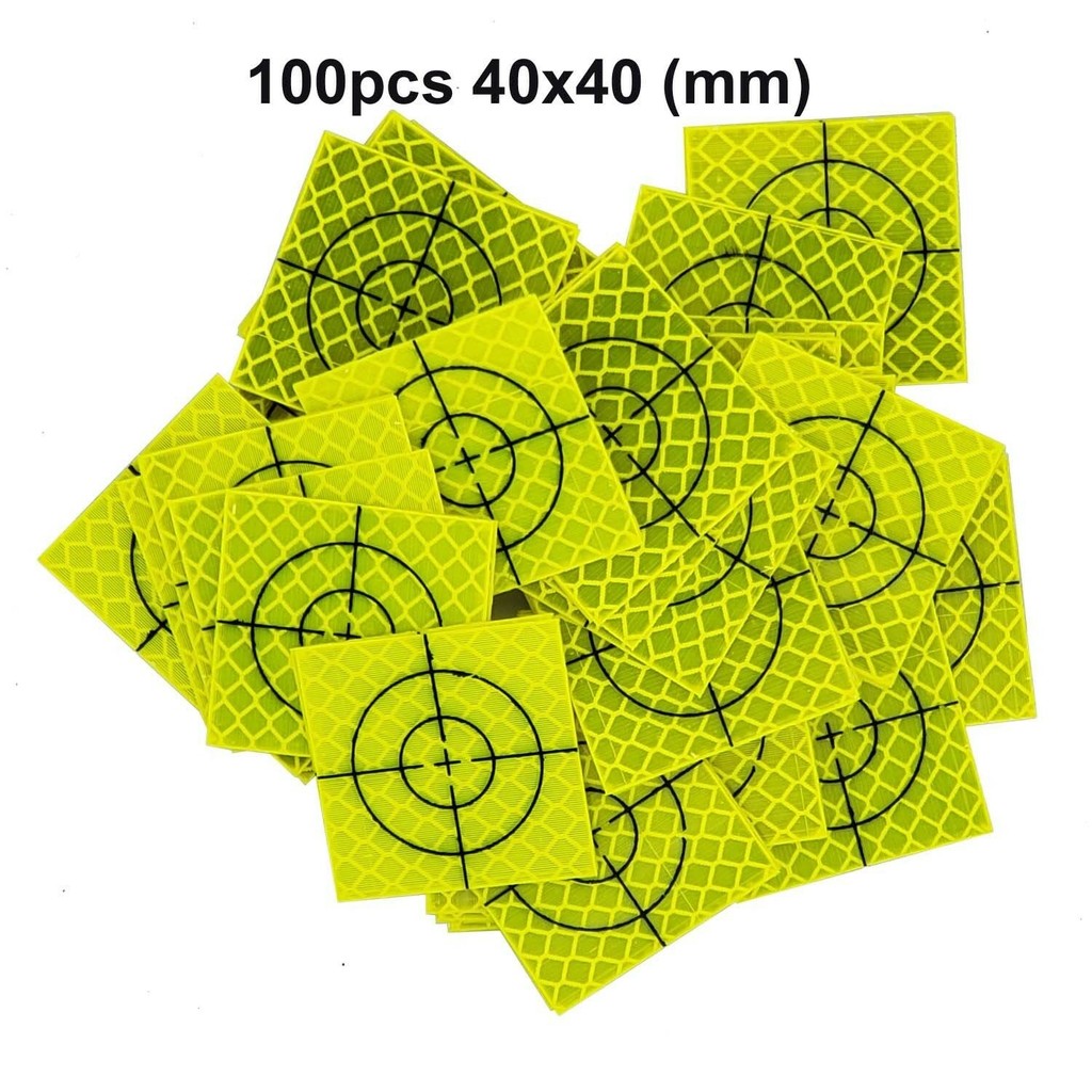 【FRDE】100pc 0/30/40/50/60mm total station reflector reflector yellow ...