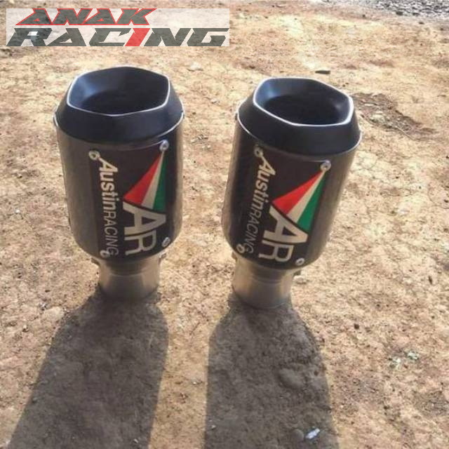 Austin short silincer racing exhaust complete with springs and clamps ...