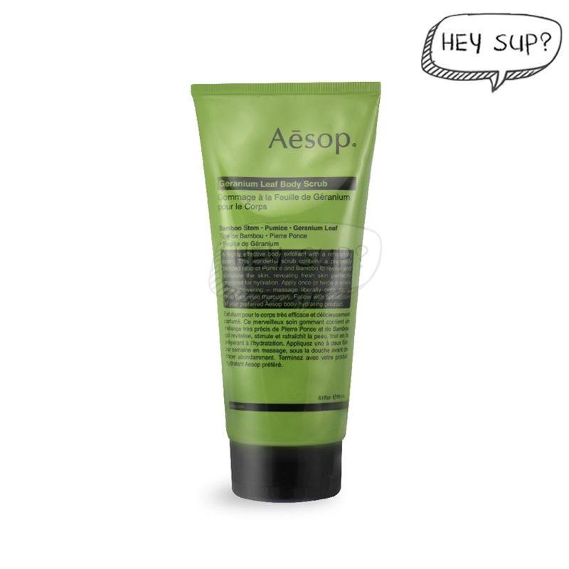 AESOP Geranium Leaf Body Scrub 180ml | Shopee Singapore