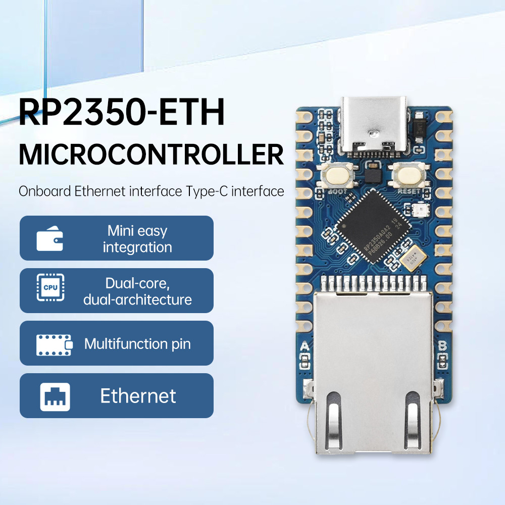 Pcbfun RP2350-ETH Microcontroller Development Board Based On Raspberry ...