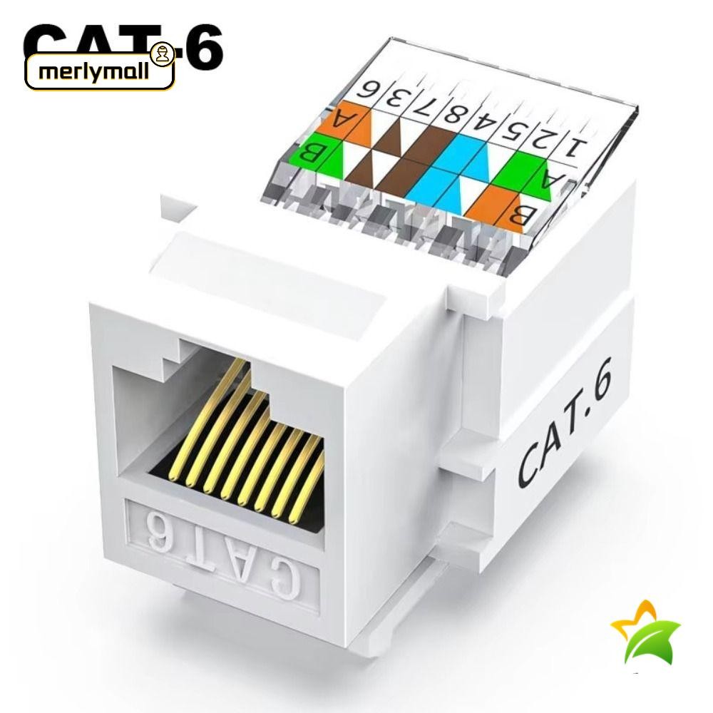 MERLYMALL Module Coupler, Cat5e Cat6 Tool-Less RJ45 Ethernet Module ...