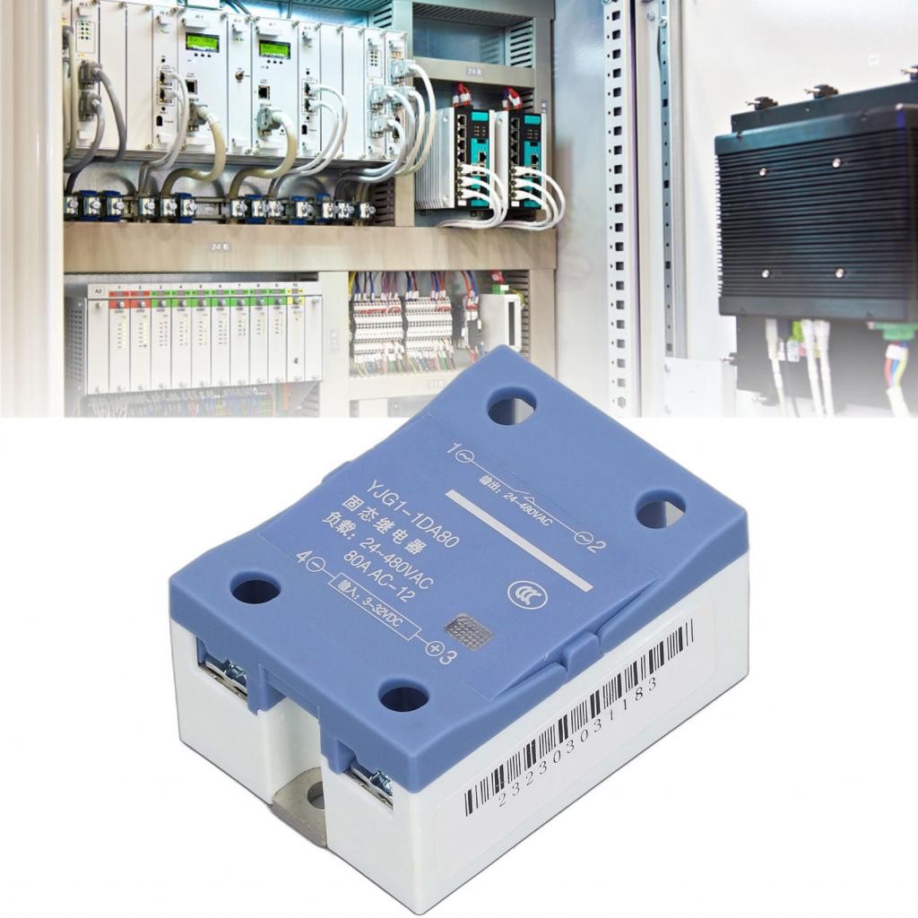 Solid State Relay 80A Input DC3‑32V Output AC24-480V Single Phase with ...