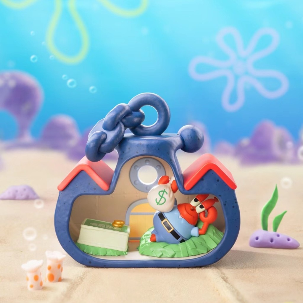 PopMart Pop Mart SpongeBob Carnival Anniversary Series Scene Garage Kit ...