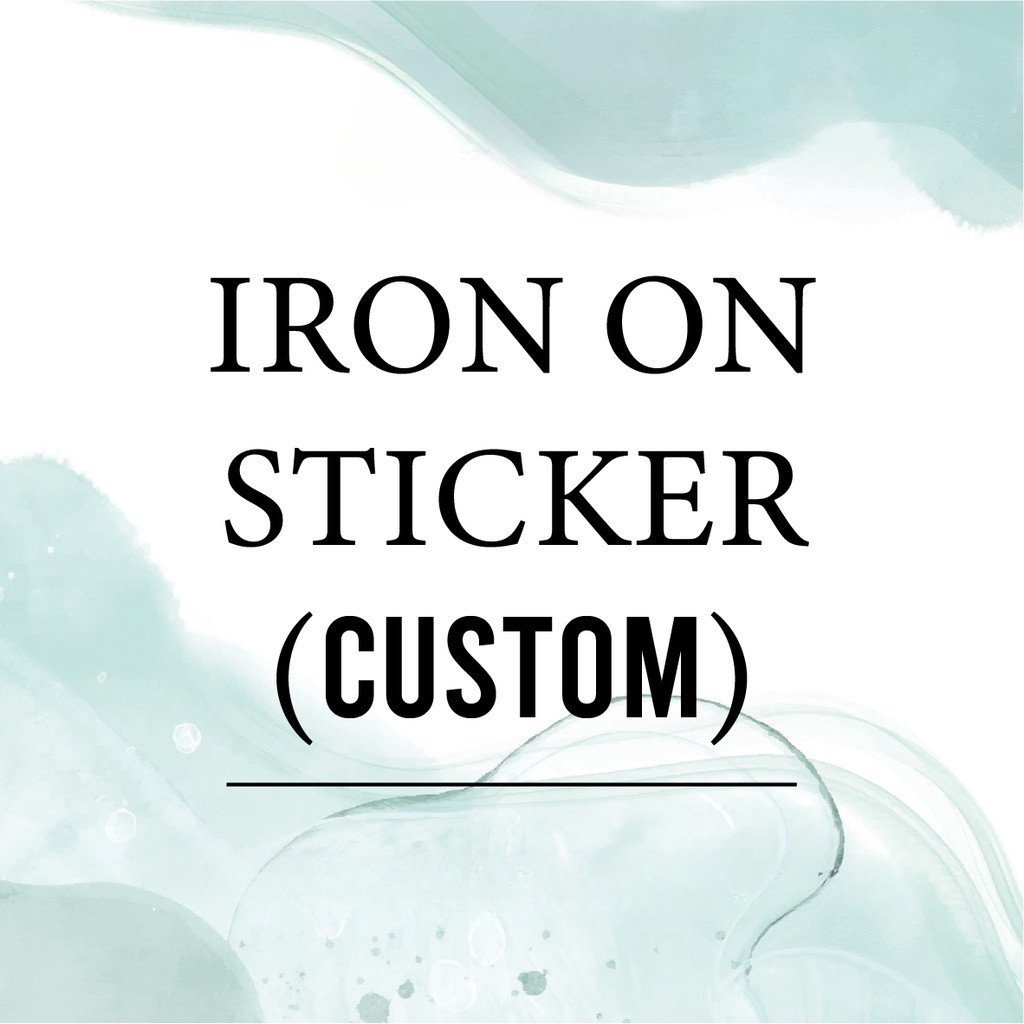 IRON ON STICKER CUSTOM | Shopee Singapore