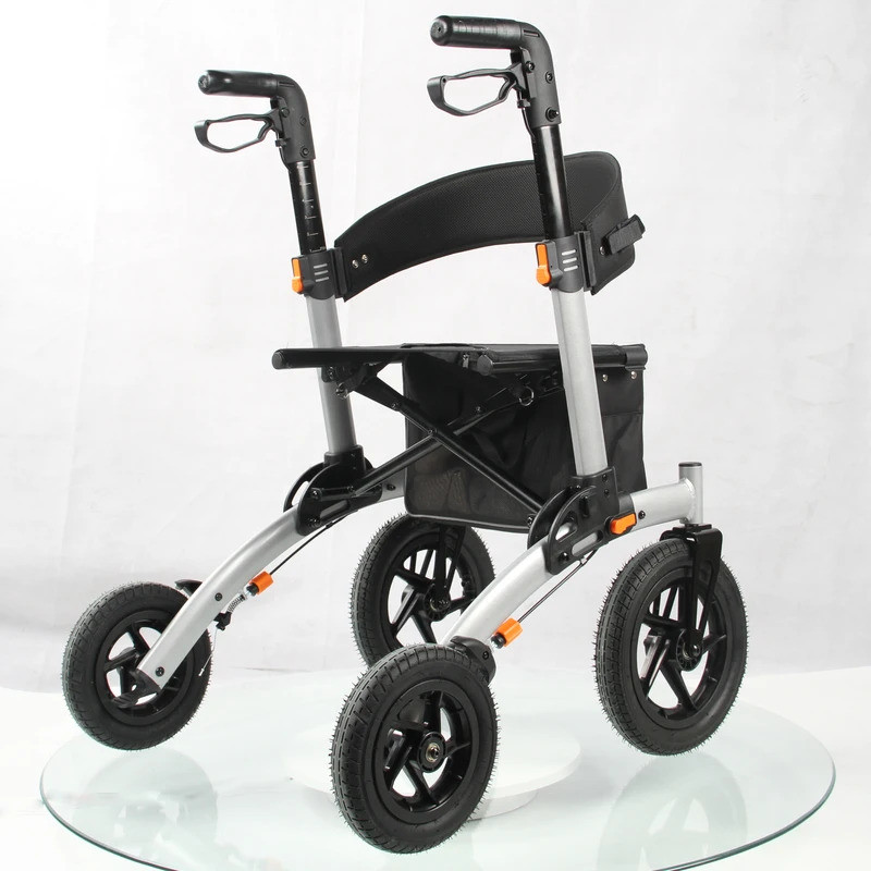 Electronic wheelchair lightweight aluminum walking 2 in 1 rollator ...