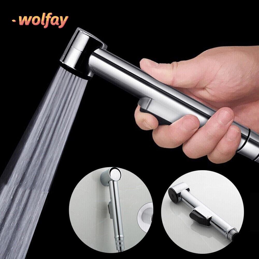 WOLFAY Handheld Hose Spray Adjustable Self Cleaning Stainless Steel ...