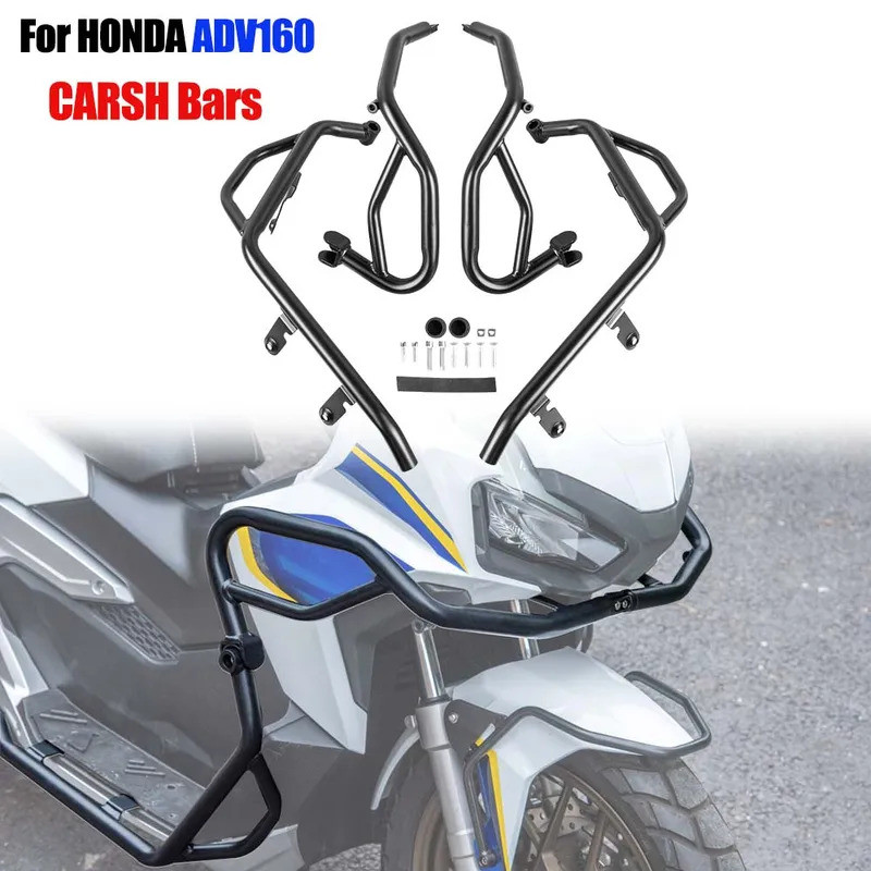 Motorcycle Upper Lower Crash Bar For Honda ADV160 2023 2024 Highway Frame Fairing Protection ...