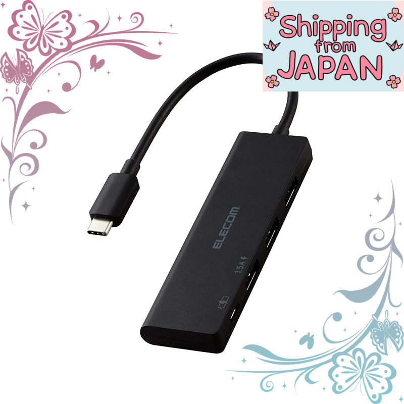 Elecom USB Hub 6-in-1 & 4-in-1 Multiport Adapter with USB-C and USB-A ...