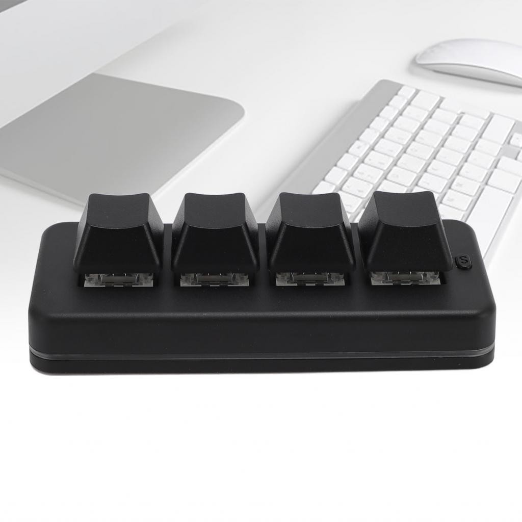 Sakurabc 4 Key Mechanical Keyboard Keypad Mouse Function with RGB ...