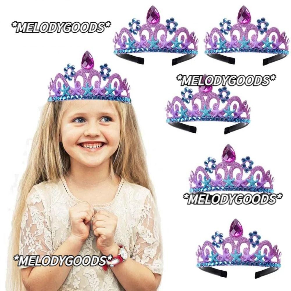 MELODG Mermaid Crown Headband, Party Decorations Mermaid Tail Head Hoop ...