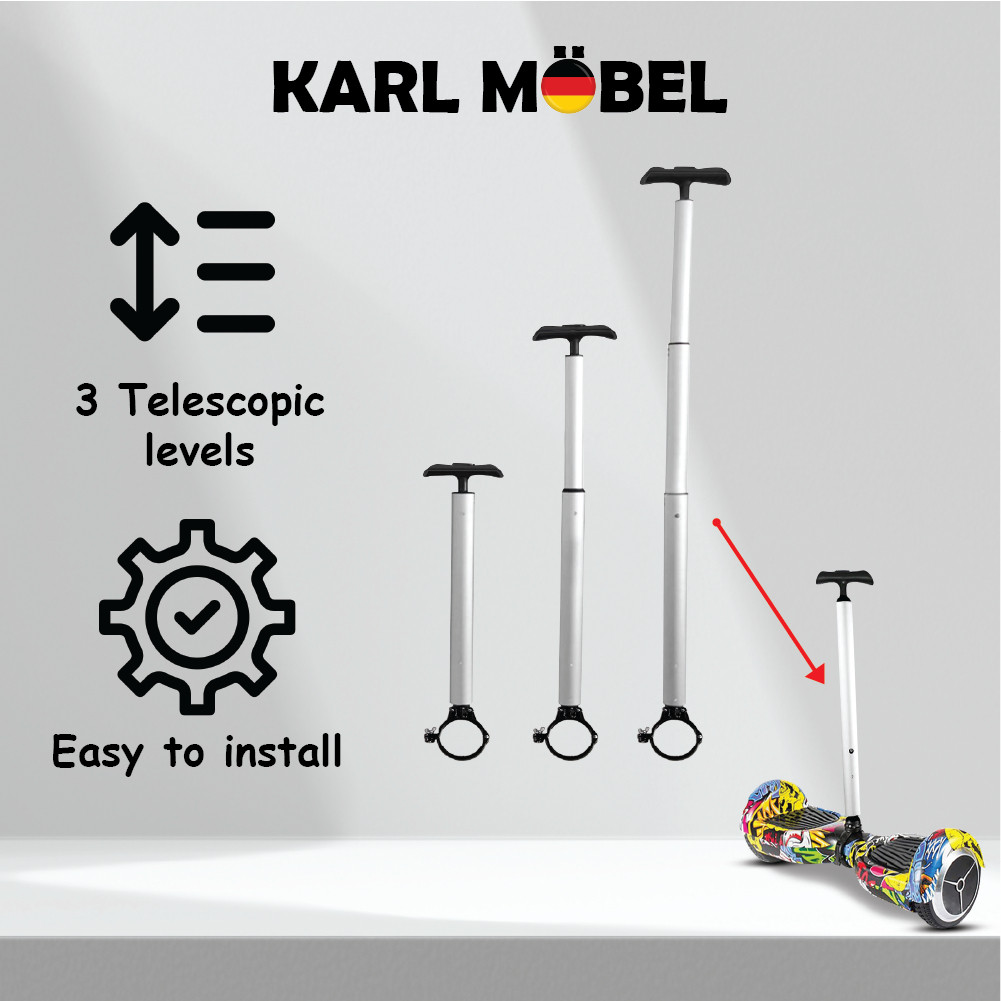 Hover Board Handle Adjustable Telescopic Self Balance Handlebar Scooter ...
