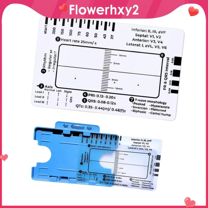 [Flowerhxy2] Ecg Ruler Ecg Assessment Tool Universal Transparent ...