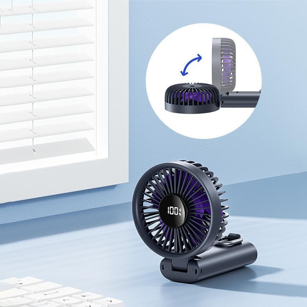 Foldable Fan 100 Speeds Scrolling Switch Adjustable Handheld Fan ...