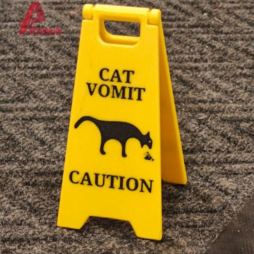 Dog Vomit Sign Funny Creative Caution Sign 3D Printed Caution Sign Cute ...