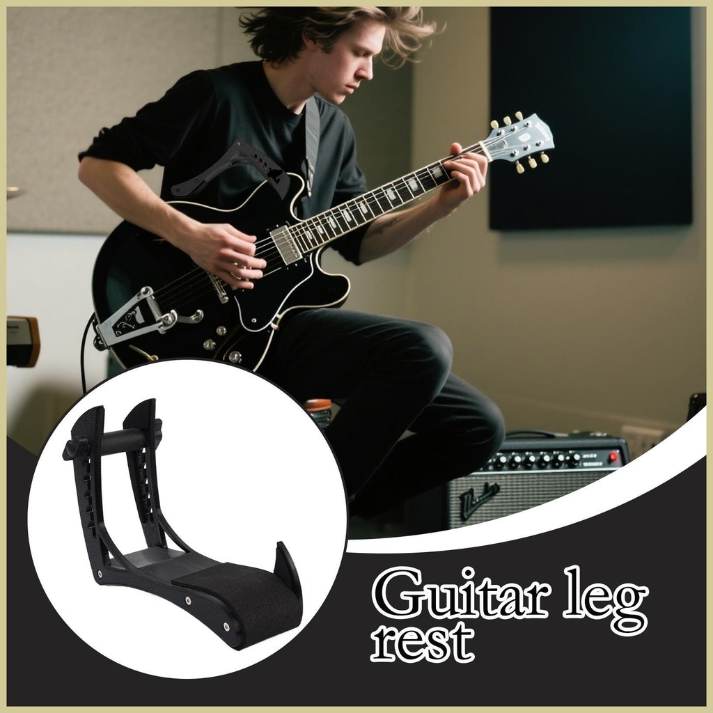 Guitar Cushion Ergonomic Acoustic Leg Stand Adjustable Lightweight Bass ...