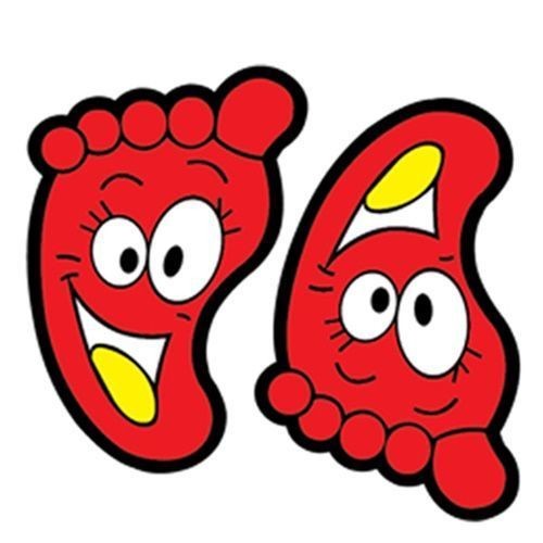 [Waterproof Durable] Foot Stickers 10 Pairs Tile Footprints Waterproof ...