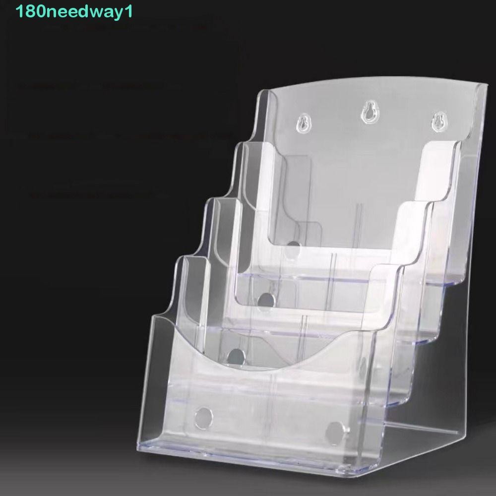 NEEDWAYJ Clear Flyers Display Stand, A4/A5/A6 2/3/4 Layers Brochure ...