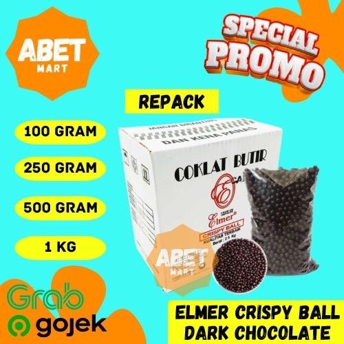 Elmer Crispy Dark Chocolate REPACK 100Gr 250Gr 500Gr 1Kg - Gram 1/ 4kg ...