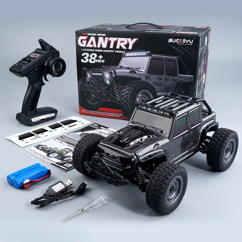 1:16 70km/h Brushless RC Car With LED Light 4WD Remote Control Cars ...