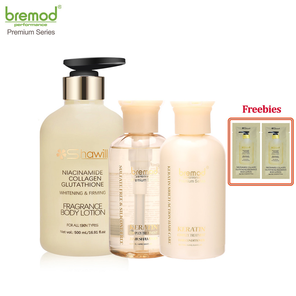 Bremod Premium Series Shampoo Conditioner with Shawill Sakura Body ...