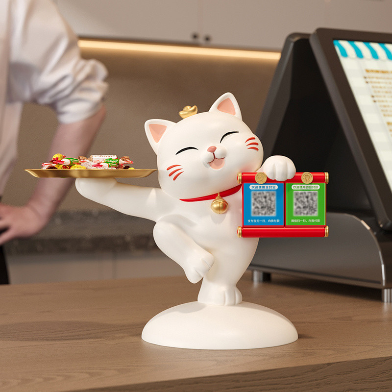 Creative Fortune Cat QR Code Payment QR Code Display Card Hotel Front ...