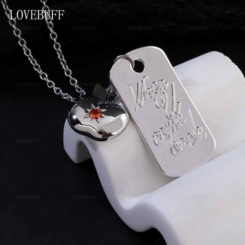 Lovebuff Love and deepspace Pendant frosted Necklace Caleb Birthday ...