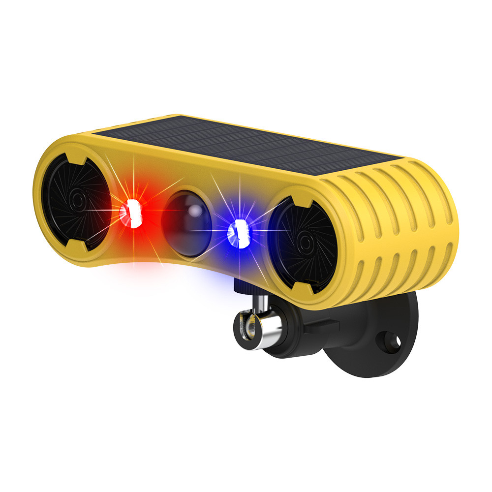 Solar Powered Alarm Strobe Light with Motion Sensor Human Body ...