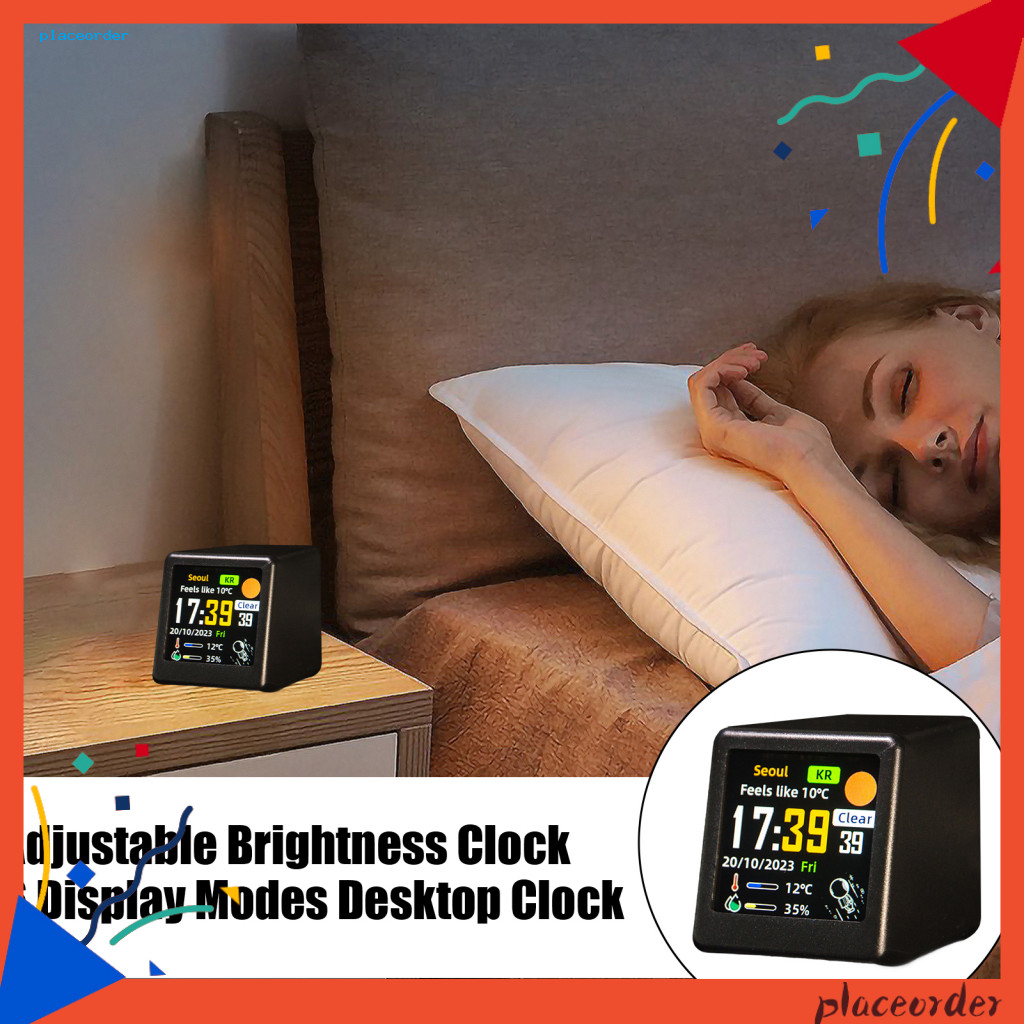 [PO] Digital Rain Animation Clock Wifi Connection Control Mini Clock ...