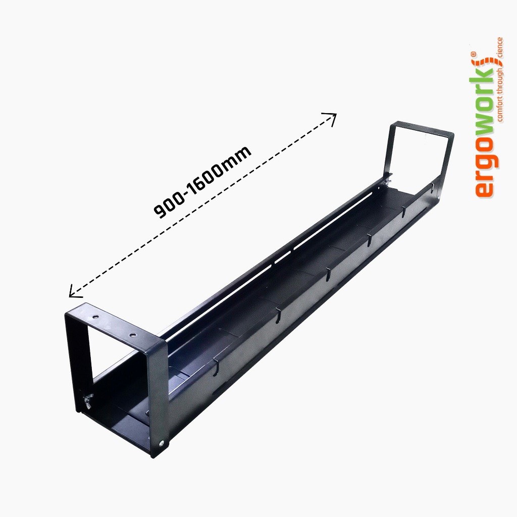 Retractable Under Desk Desk Metal Cable Tray | Shopee Singapore