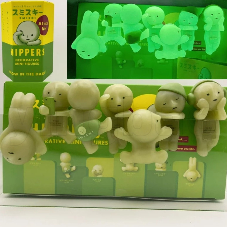 Smiski Worker Series Noctilucent Green Doll Blind Box Cute Surprise ...