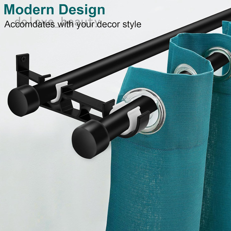 DB Heavy Duty Hanging Curtain Bracket Aluminum Roman Curtain Track Rods ...