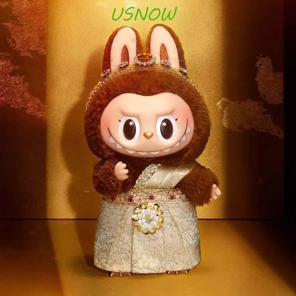 USNOW Thailand Clothing Labubu Plush Doll, Collectible Model Thai Brown ...