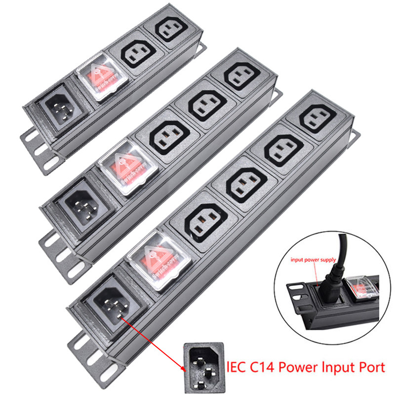 Server Rack Pdu Power Distribution Unit C14 Power Input 2 12 Ways Iec C13 Outlet Socket With