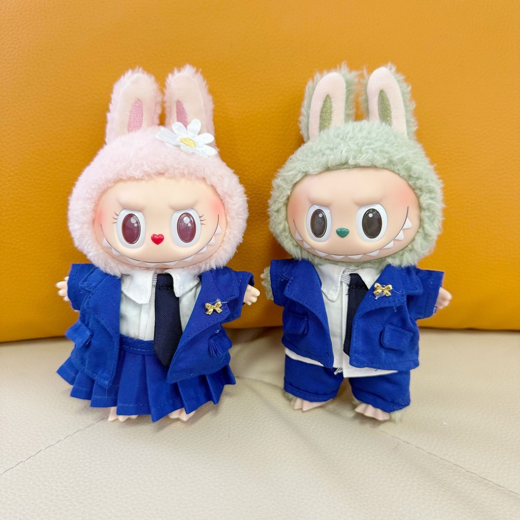 Clothes Only]Labubu Doll Clothes Suit Uniform Set LABUBU Campus ...