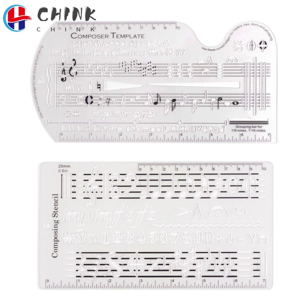 CHINK Composing Stencil, Song Writer Tool Stave Engraving Composer ...