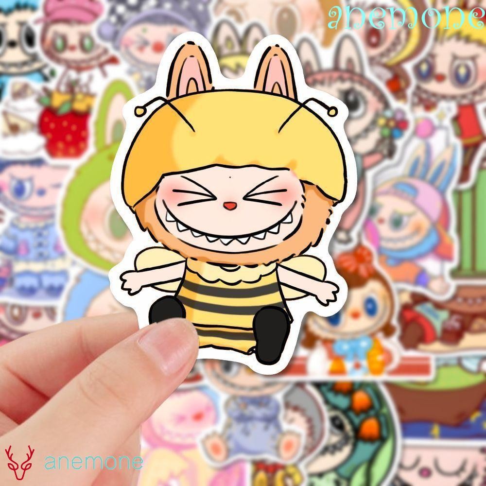 ANEMONE 80PCS Labubu Stickers, Waterproof Cartoon Labubu Decals ...