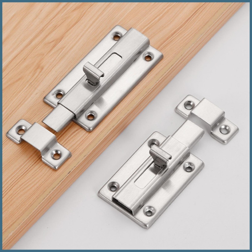 Door Bolts Latch Stainless Steel Sliding Door Latch Anti-Theft Security ...