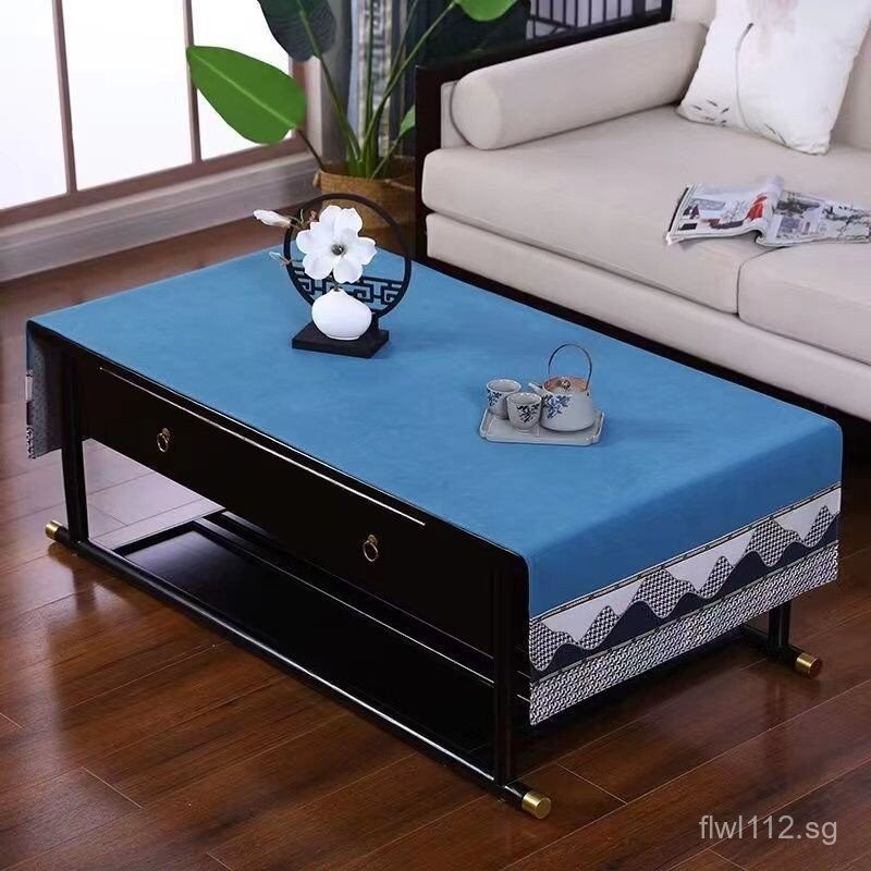 European-Style Rectangular Coffee Table Cover Cloth Living Room TV ...