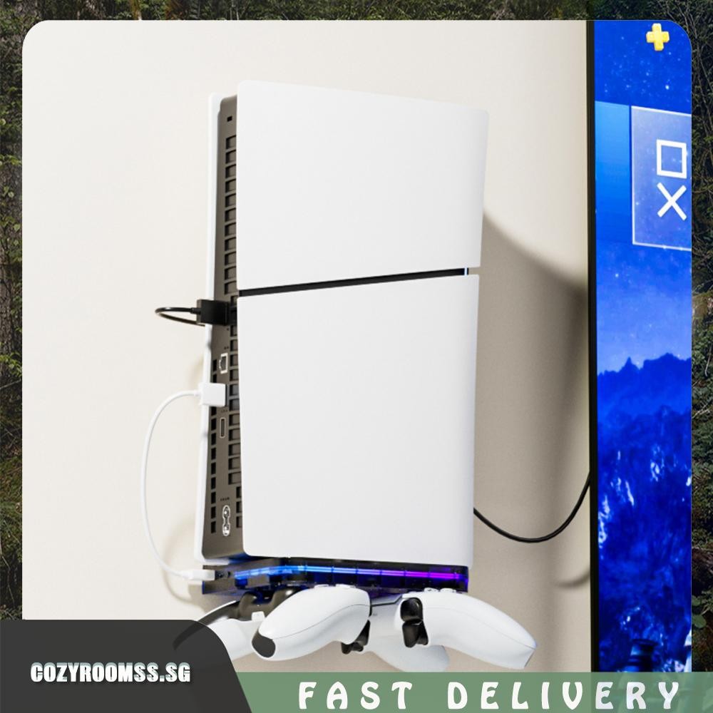 [cozyroomss.sg] Wall Mount Console Dock Bracket Controller Rack for PS5 ...