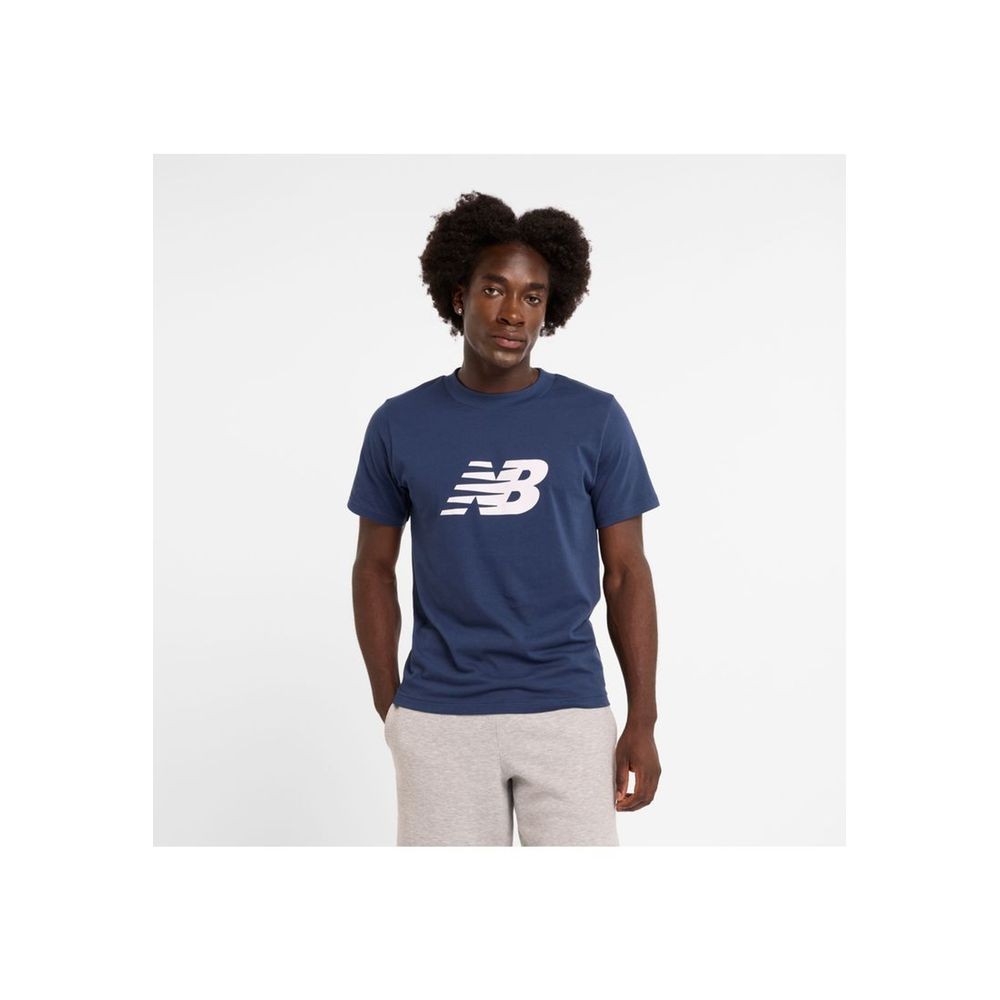 New Balance Mens Sport Jersey Logo T-Shirt - Nb Navy | Shopee Singapore