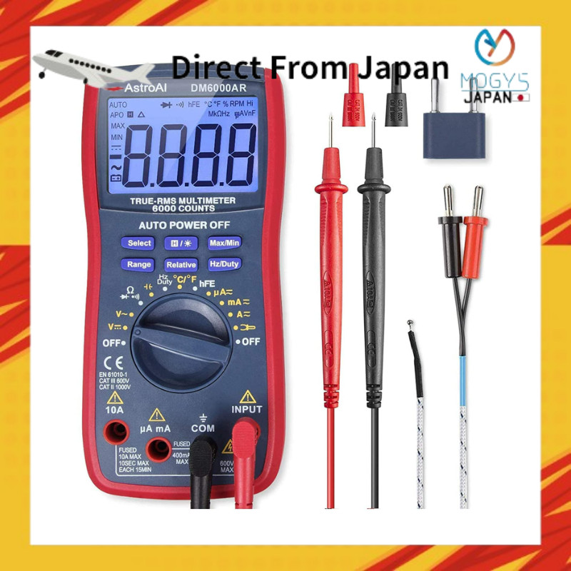 AstroAI Tester 6000 Counts Digital Multimeter Auto Range Voltage ...