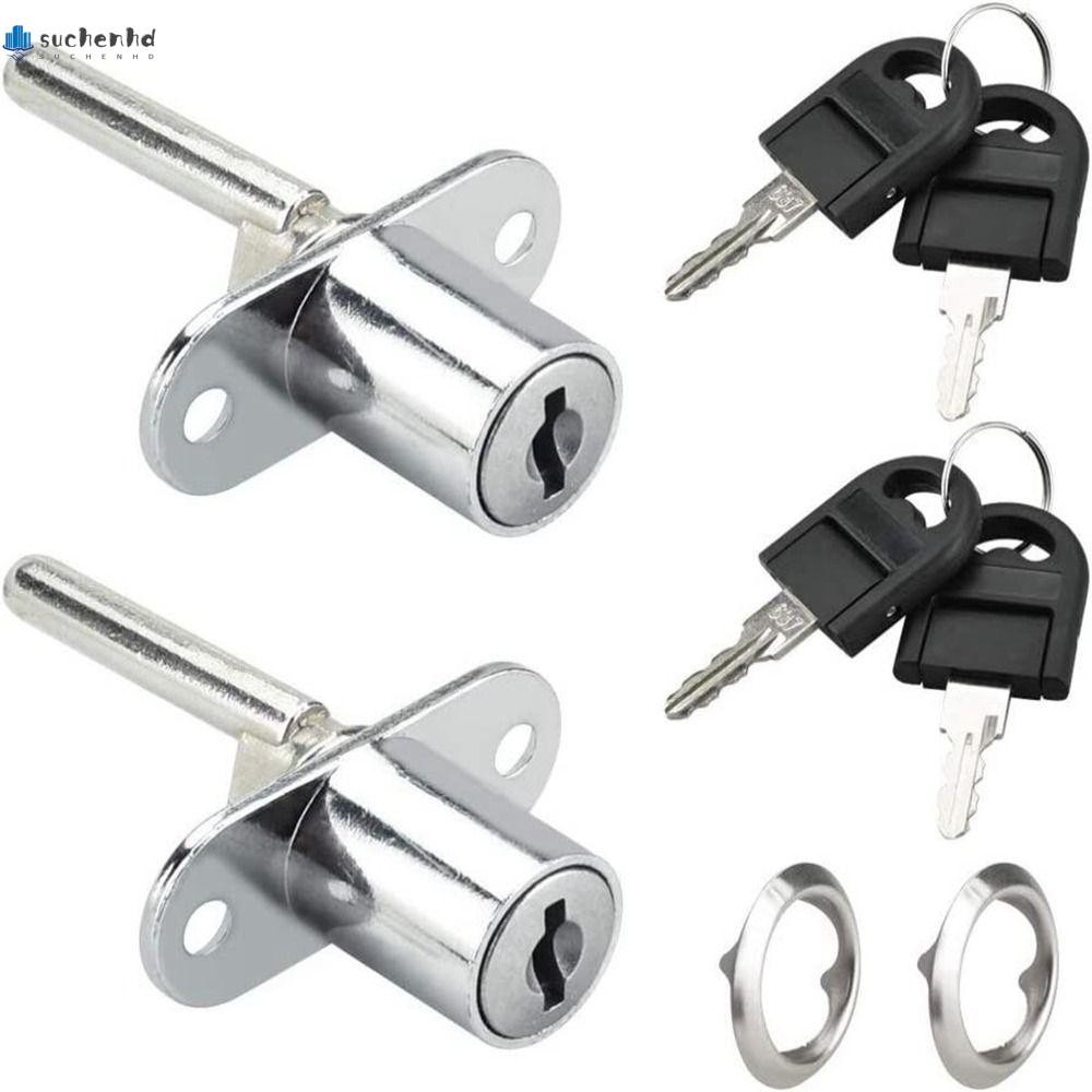 SUCHENHD Drawer Lock, Furniture Hardware Zinc Alloy Cabinet Door Catch ...