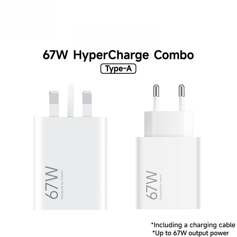 Charger 67W MAX Super Fast Charging Power Adapter with 6A USB-A to Type ...