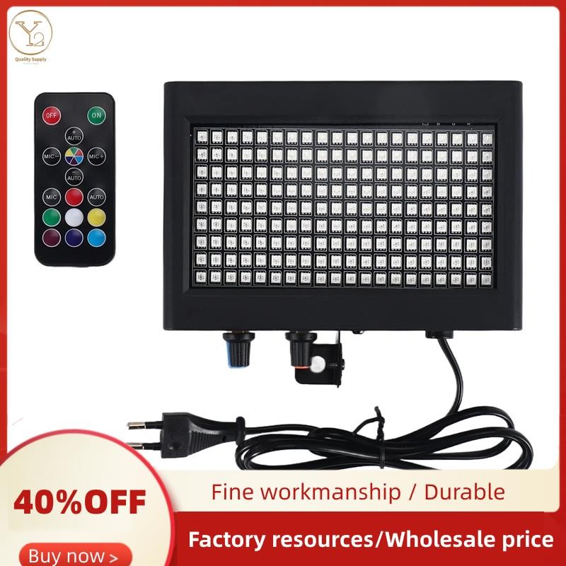 180 Leds Strobe Flash Light Portable 35W Rgb Remote Sound Control ...