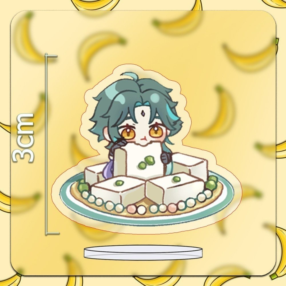 (3CM) Genshin IMPACT ver standee model Sunken in food game anime chibi ...