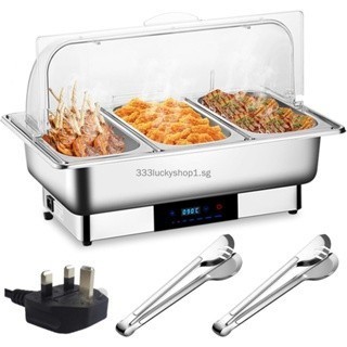 Electric Chafing Dish Full Size Stainless Steel Temperature Control ...